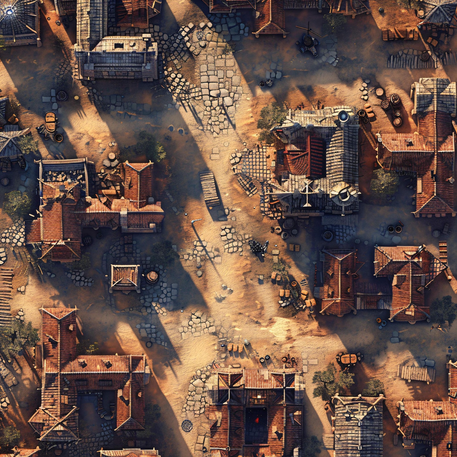 10 Haunted Village Battle Maps, Dnd, Pathfinder, D&D, Battlemap ...