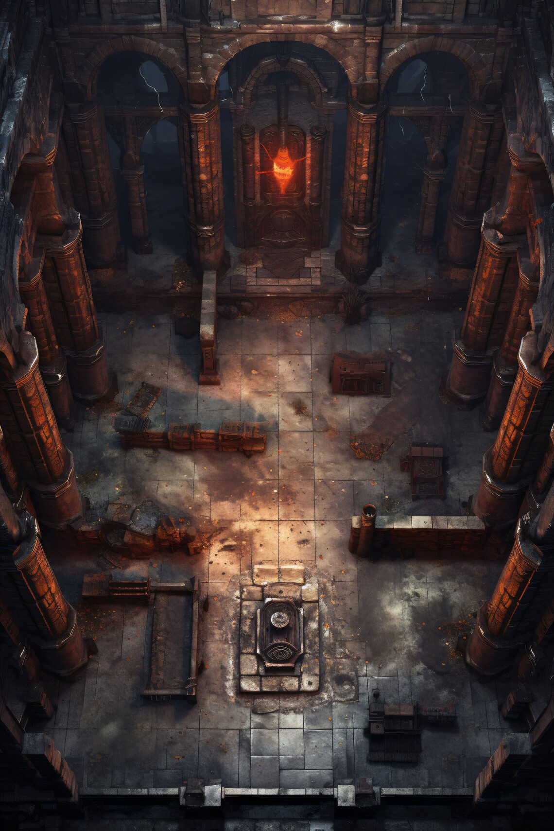 10 Temple Battle Maps, Dnd Battlemap, Pathfinder, D&D, Battlemap ...