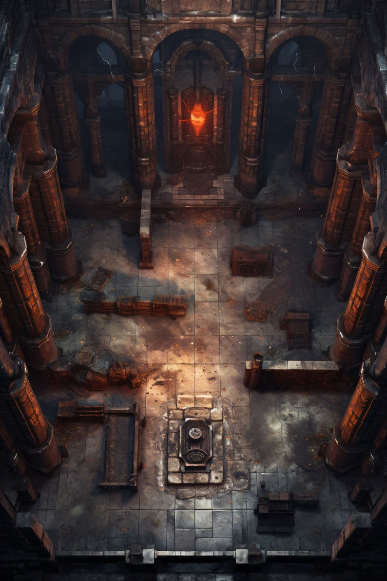 10 Temple Battle Maps, Dnd Battlemap, Pathfinder, D&D, Battlemap ...