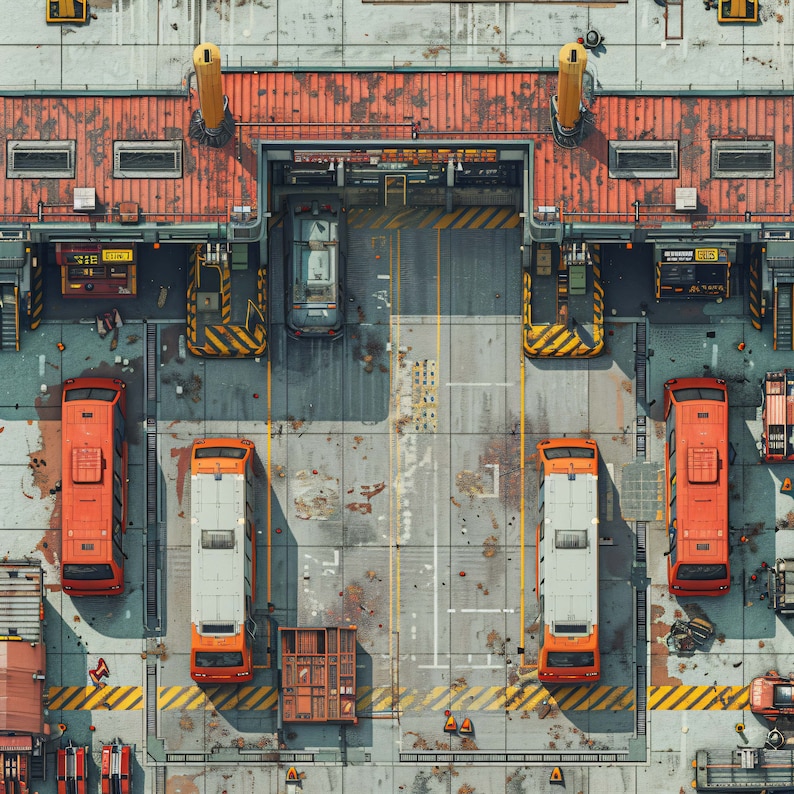 17 Airport Battlemaps, Sci Fi, Dnd Battle Map, Cyberpunk, D&D ...