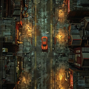 10 Gridless Cyberpunk City Streets Battlemaps | VTT Pack for Shadowrun ...