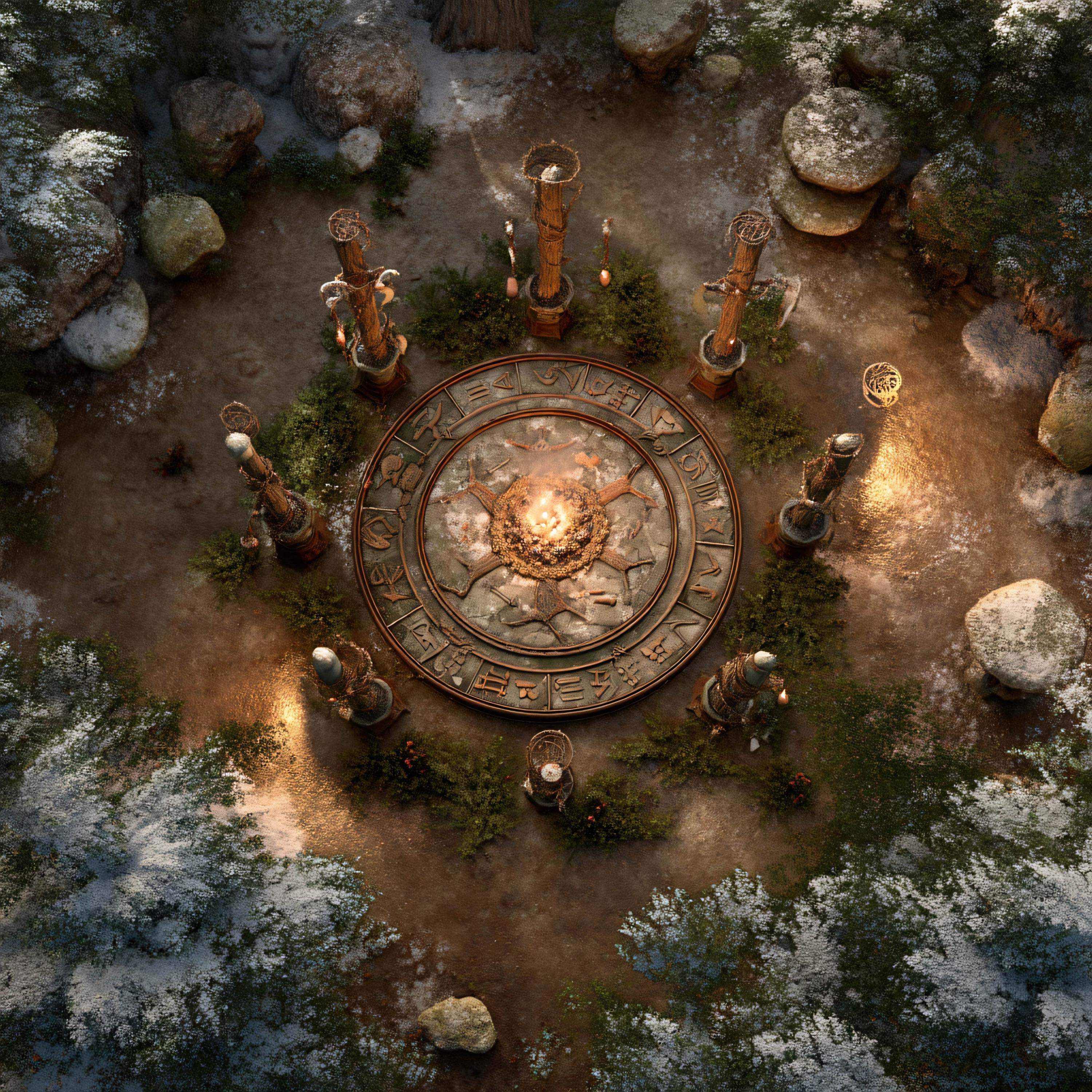 10 Gridless Horror Wilderness Battle Maps | VTT Pack for Dnd ...