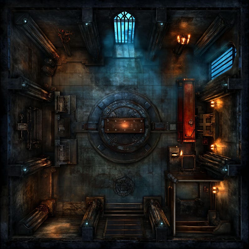 10 Horror Castle Battle Maps 2, Dnd, Pathfinder, D&D, Battlemap ...