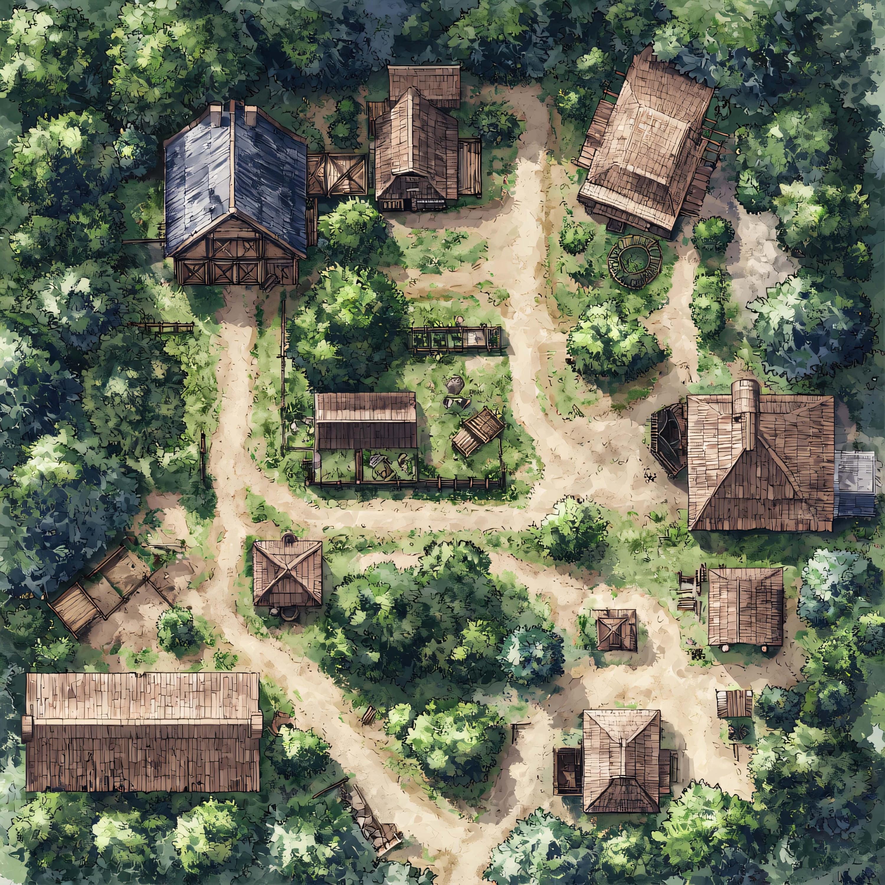 10 Gridless Farming Maps Battle Maps | VTT Pack for Dnd, Pathfinder ...