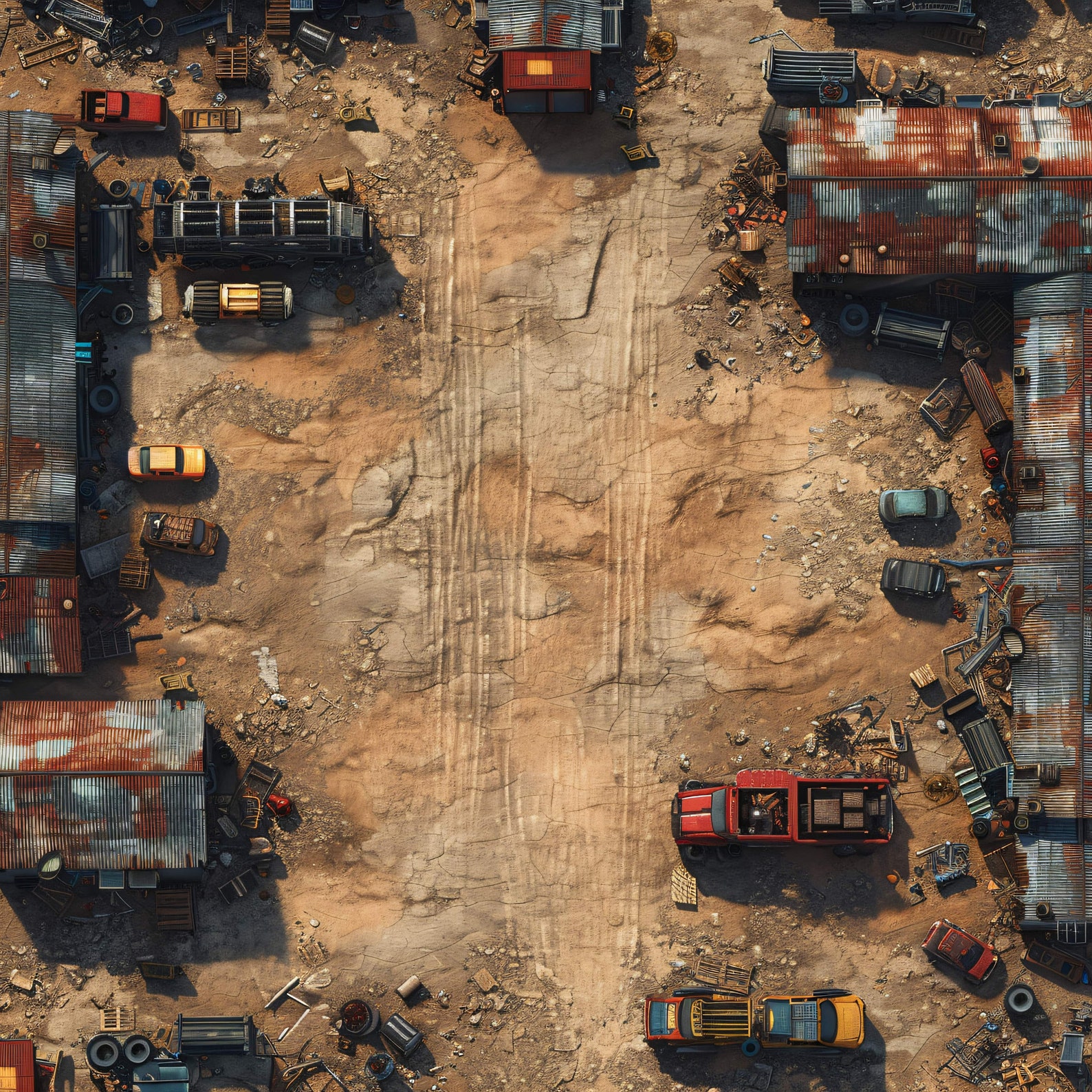 10 Cyberpunk Garage/chop Shop Battlemaps, Sci Fi, Cyberpunk, D&D ...