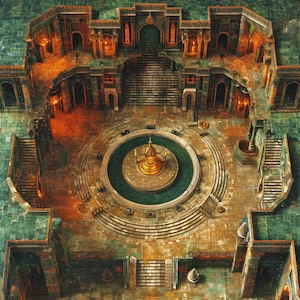 10 Jungle Palace Battle Maps, Dnd, Pathfinder, D&D, Battlemap, Dungeons ...