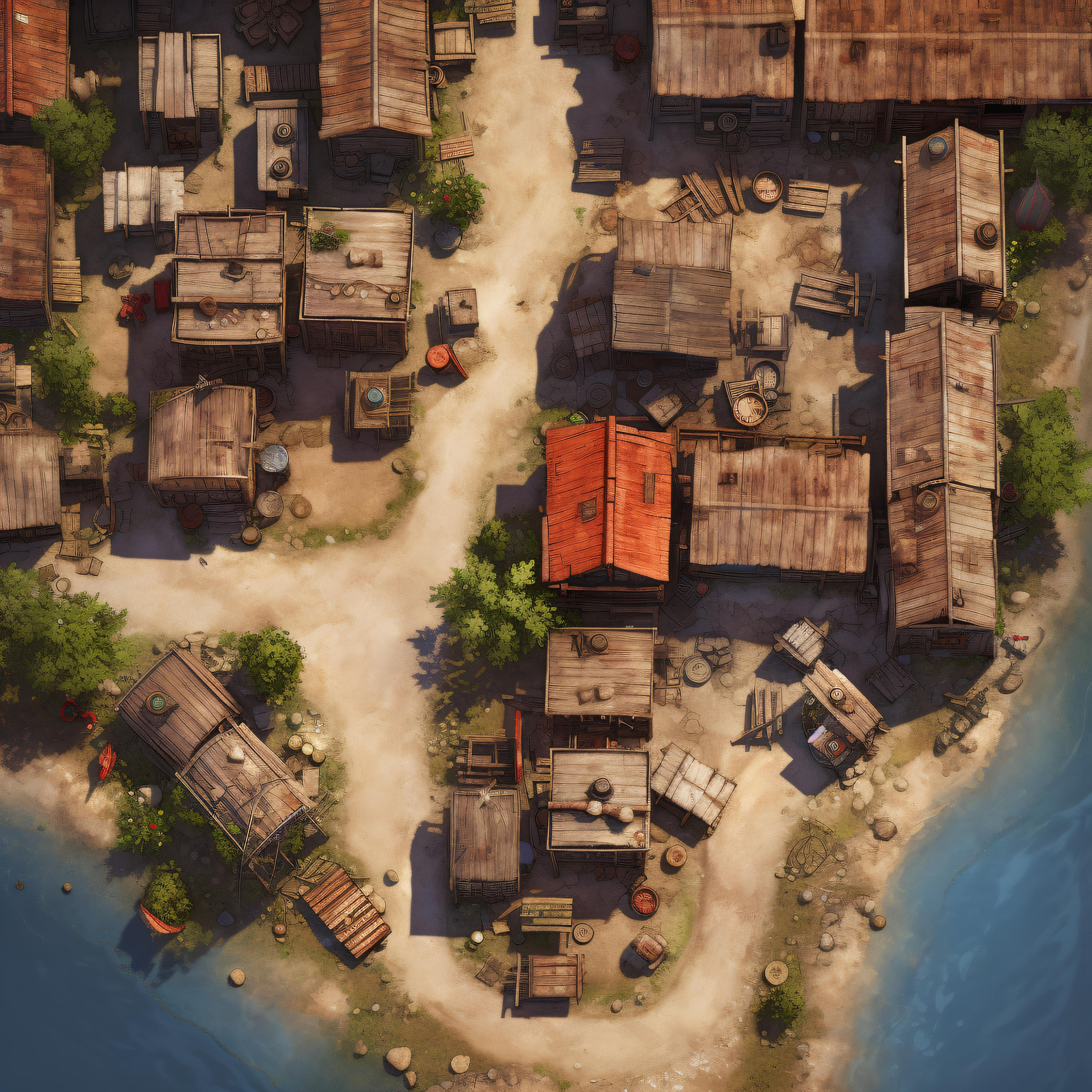 10 Slums Battle Maps, Dnd Battle Map, Pathfinder, D&D, Battlemap ...