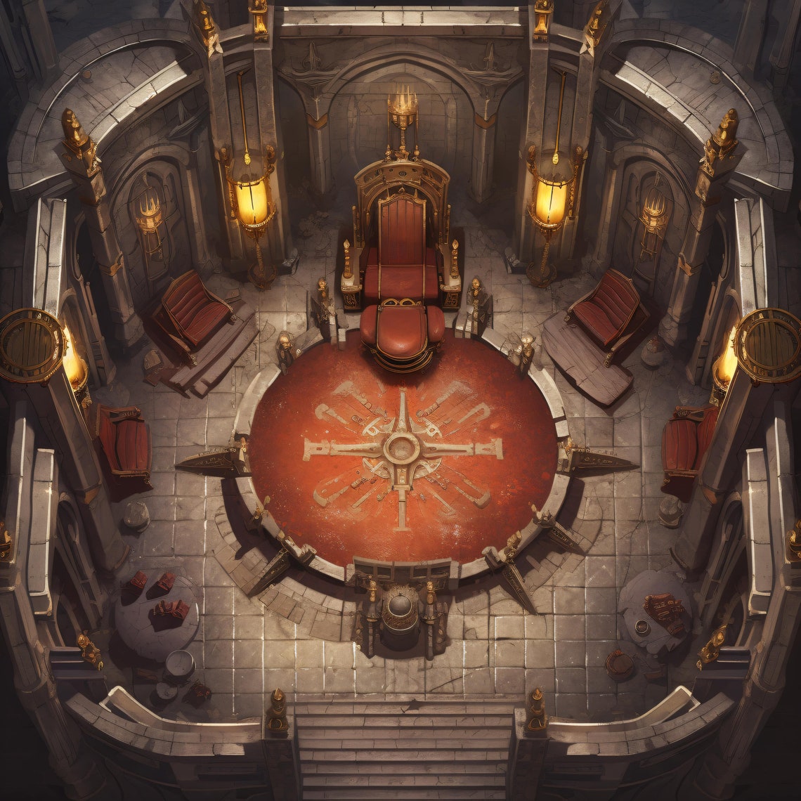 10 Cathedral Battle Maps, Dnd Battlemap, Pathfinder, D&D, Dungeons and ...