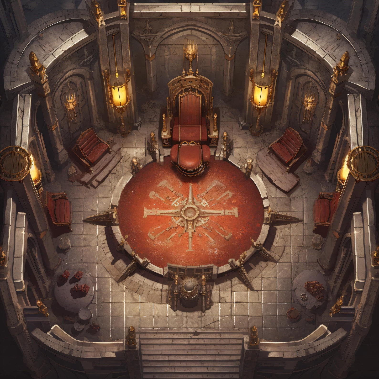 10 Cathedral Battle Maps, Dnd Battlemap, Pathfinder, D&D, Dungeons and ...