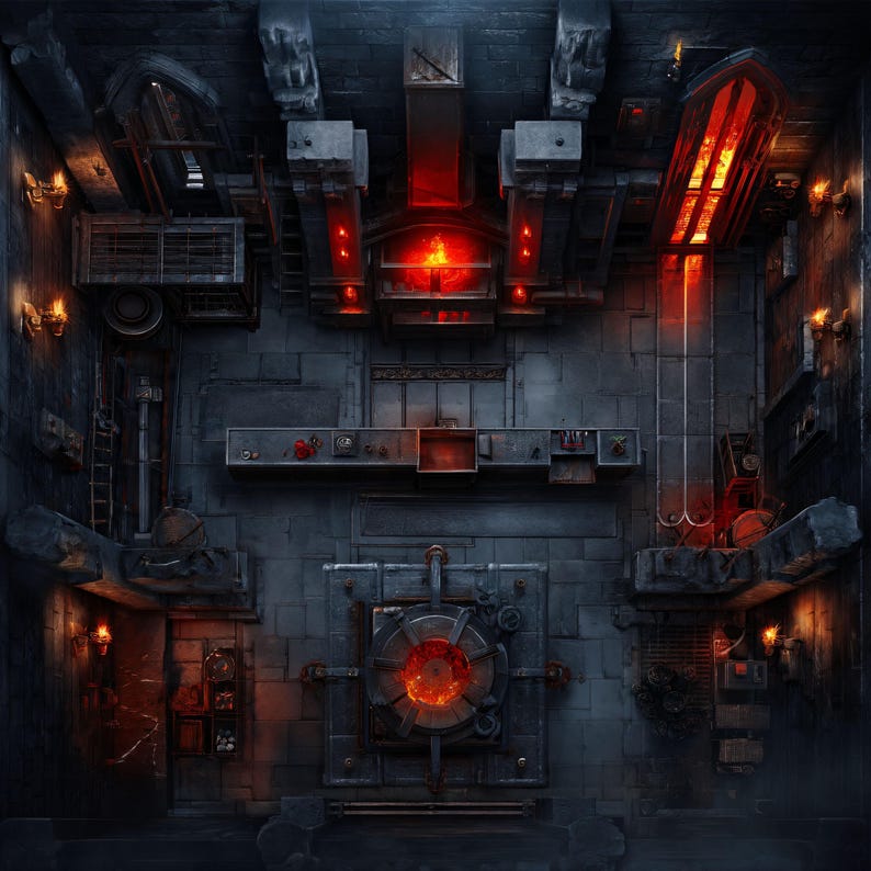 10 Horror Castle Battle Maps 2, Dnd, Pathfinder, D&D, Battlemap ...