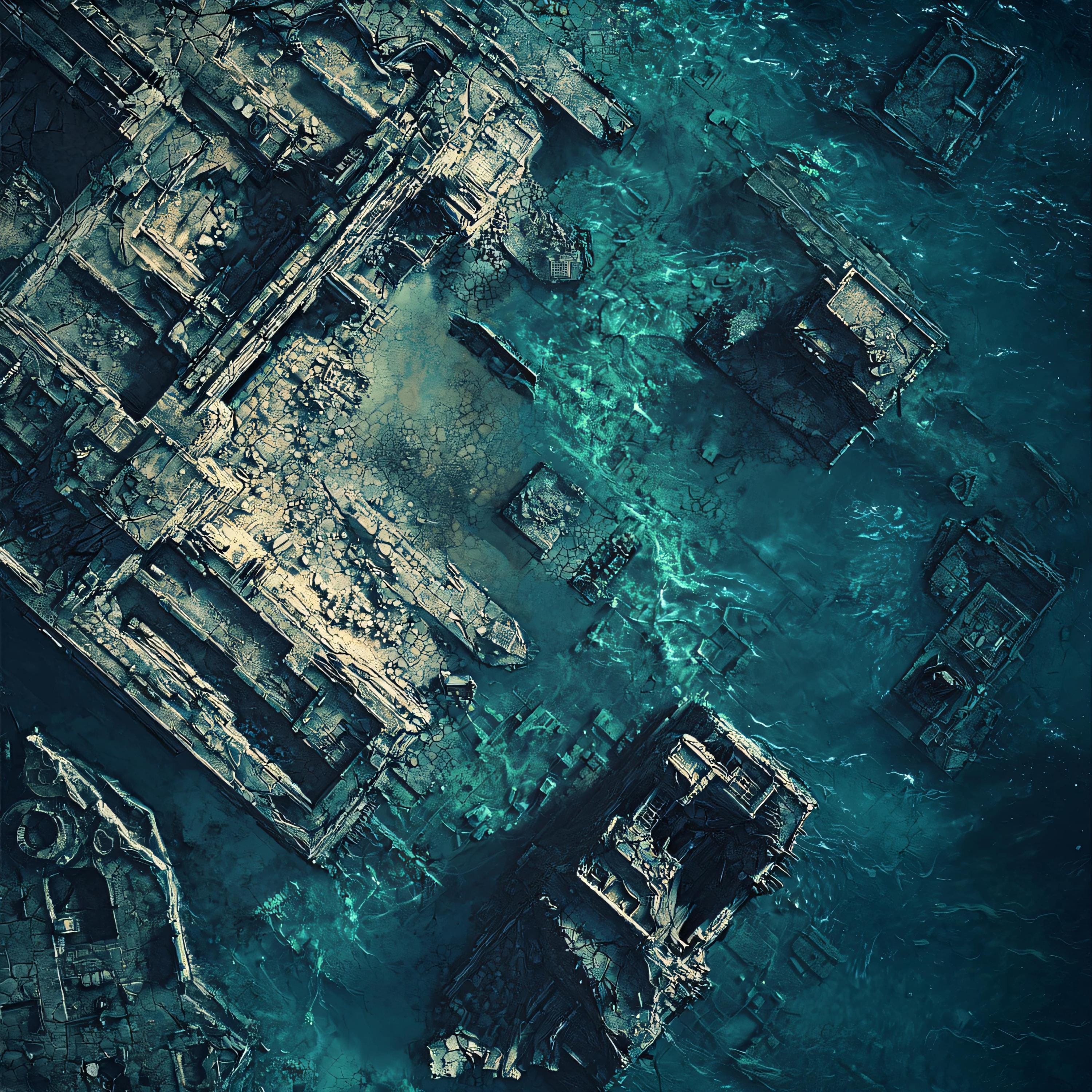 10 Flood Battlemaps, Dnd Battle Map, Pathfinder, D&D, Battlemap ...