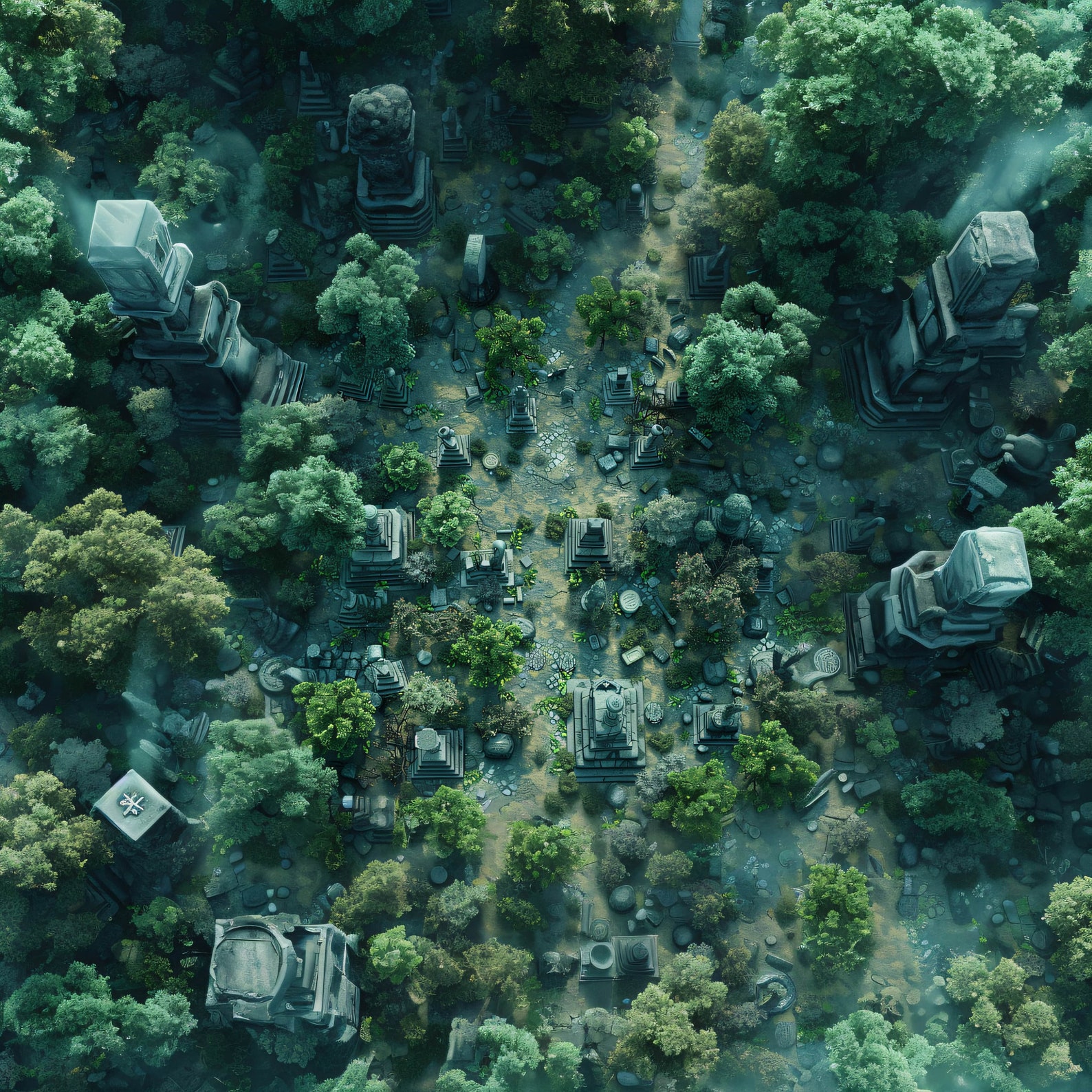 20 Graveyards Battle Maps 2 , Dnd, Pathfinder, D&D, Battlemap, Dungeons ...