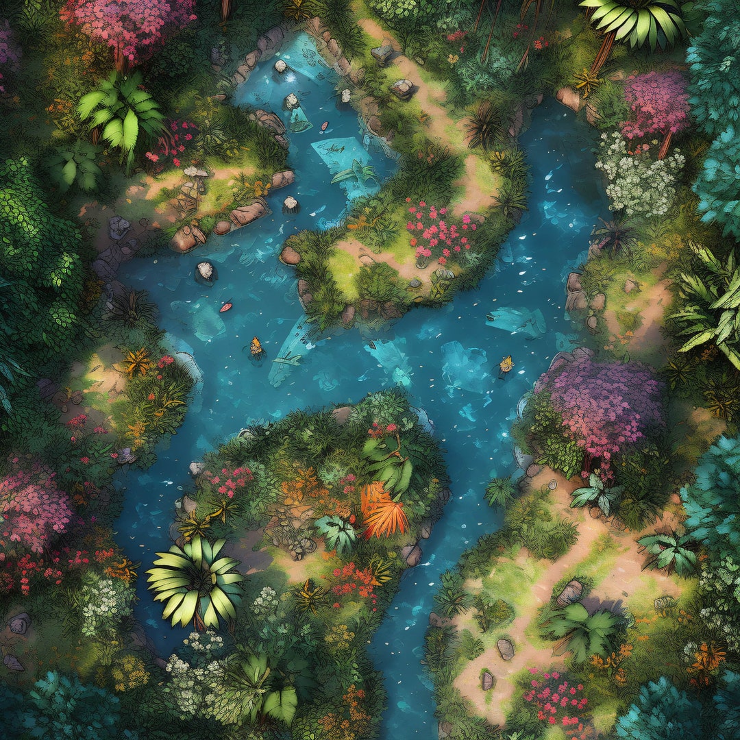 Faerie Forest Dnd Battle Map Pathfinder D&D Battlemap - Etsy