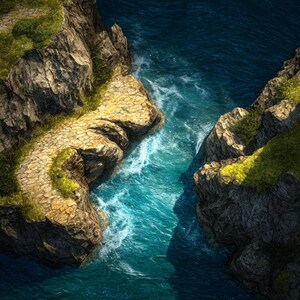 10 Coastal Cliffs Battlemaps, Dnd Battle Map, Pathfinder, D&D ...