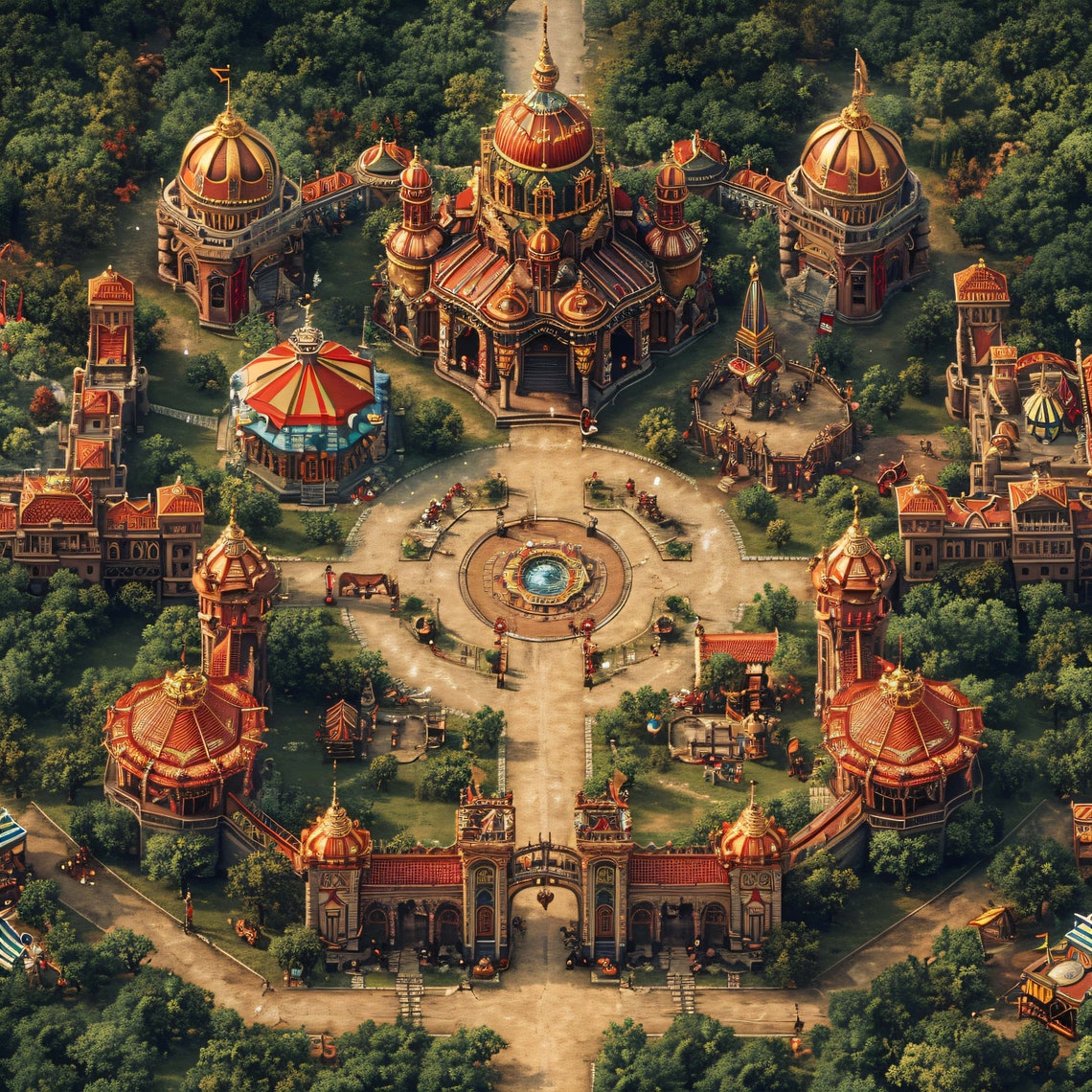 10 Carnival/circus Maps, Dnd Battle Map, Pathfinder,d&d, Battlemap, Dungeons and Dragons, Roll20 ...