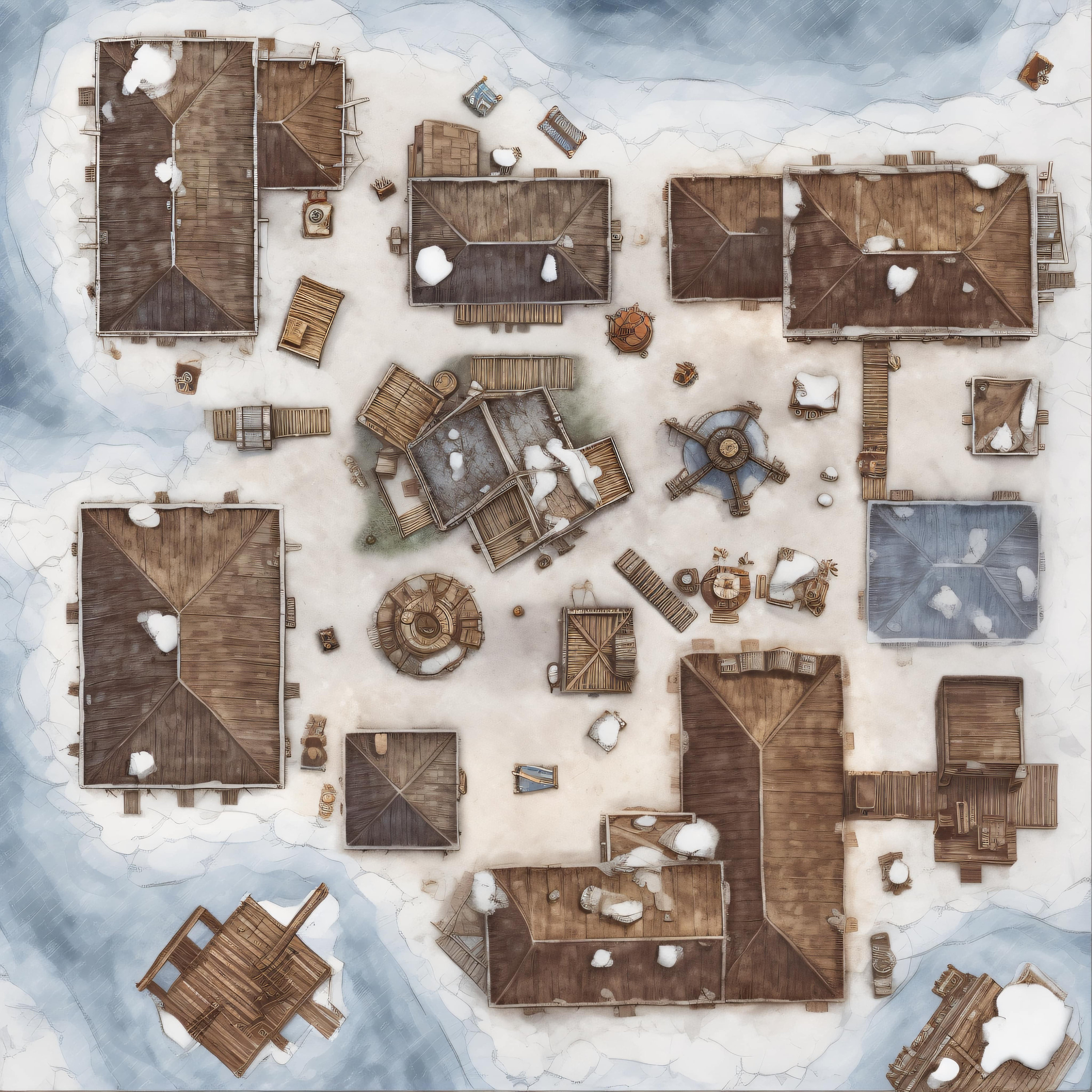 10 Town Battle Maps, Dnd Battle Map, Pathfinder, D&D, Battlemap, Dungeons and Dragons, Roll20 ...