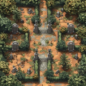 20 Graveyards Battle Maps 2 , Dnd, Pathfinder, D&D, Battlemap, Dungeons ...