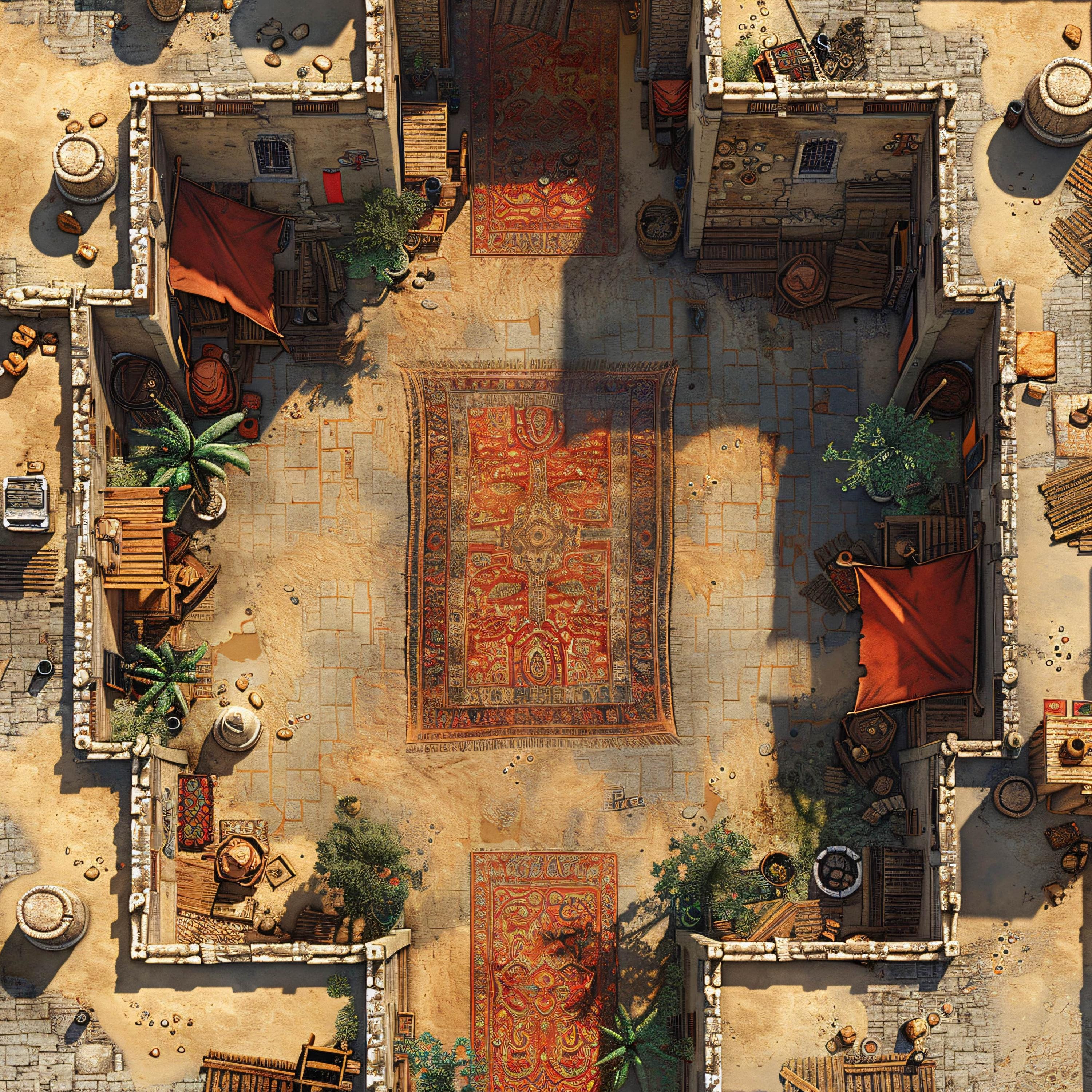 10 Cyberpunk Desert Battlemaps, Sci Fi, Dnd Battle Map, Cyberpunk, D&D ...