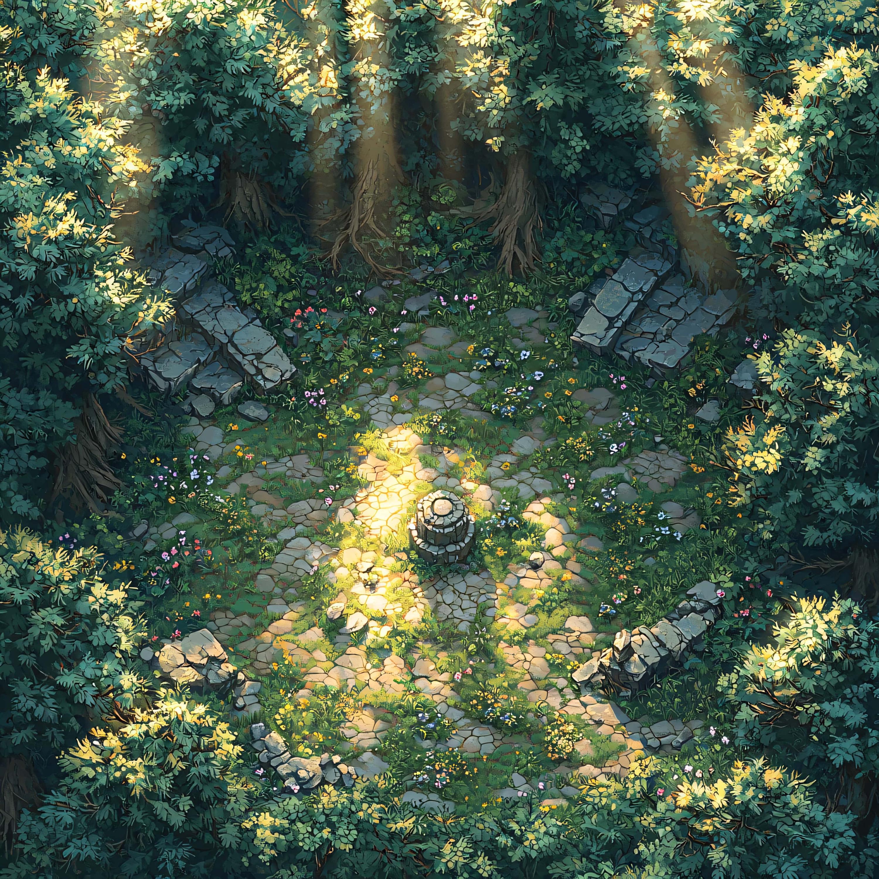 10 Gridless Forest Battle Maps 4 | VTT Pack for Dnd, Pathfinder ...