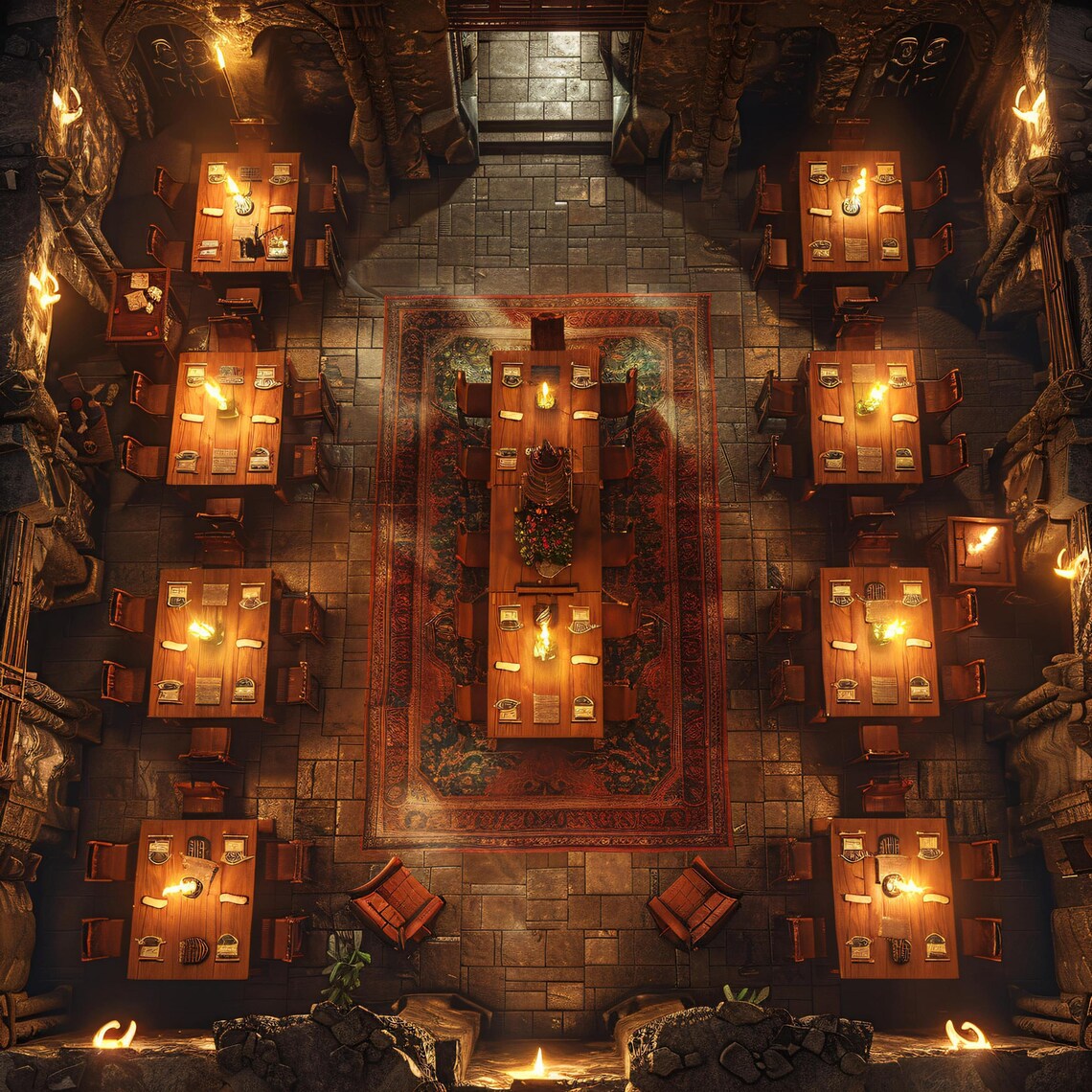 10 Cyberpunk Christmas Battlemaps, Battle Map, Sci Fi, Cyberpunk, D&D ...