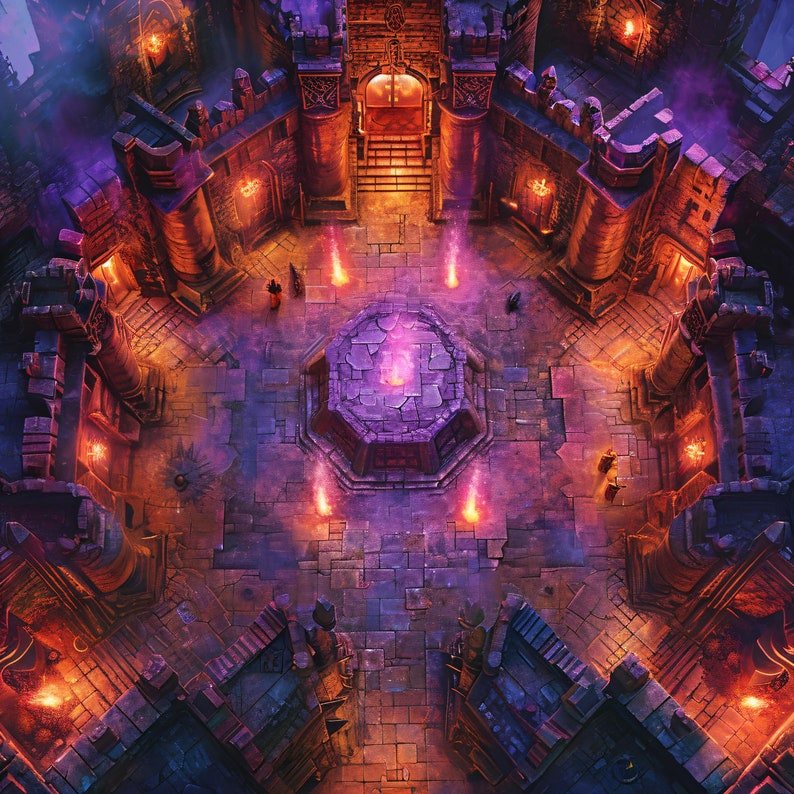 10 Oracle Temple Battle Maps, Dnd, Pathfinder, D&D, Battlemap, Dungeons ...