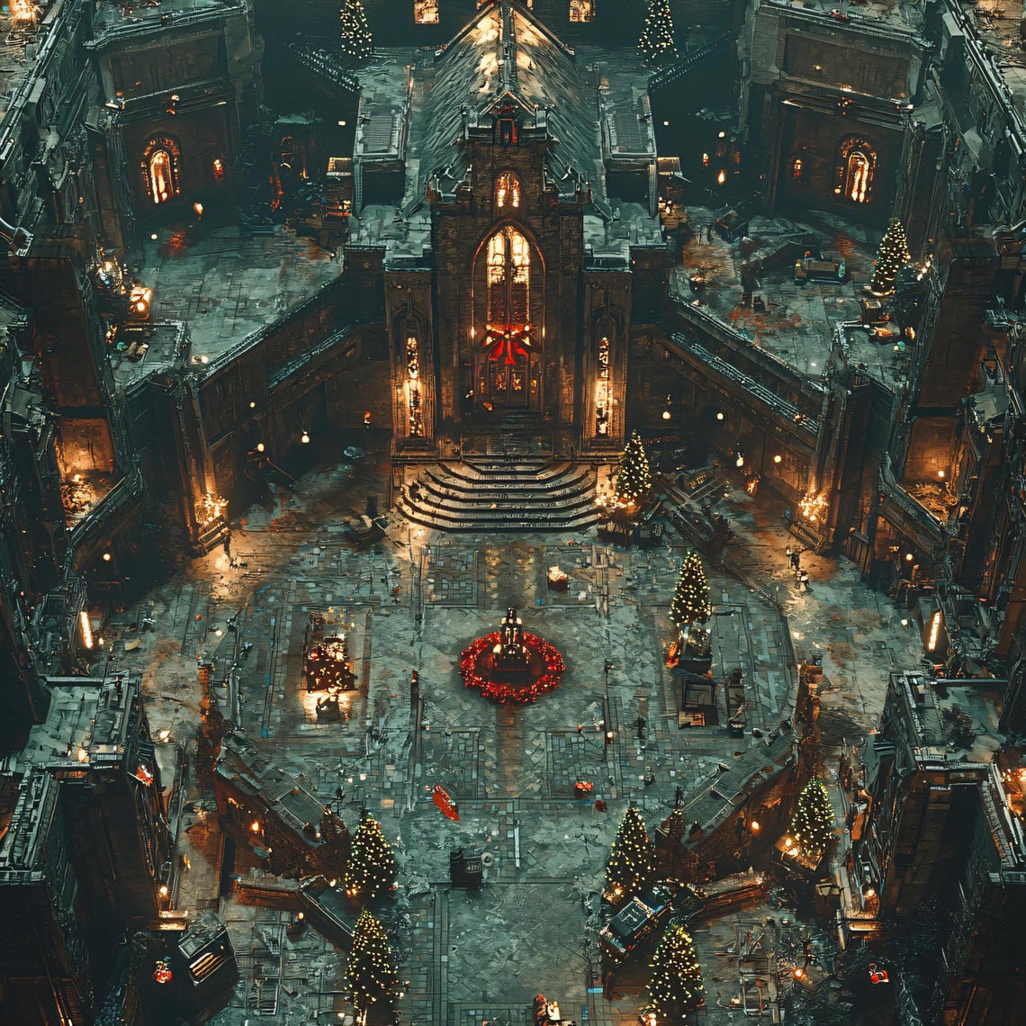 10 Cyberpunk Christmas Battlemaps, Battle Map, Sci Fi, Cyberpunk, D&D ...