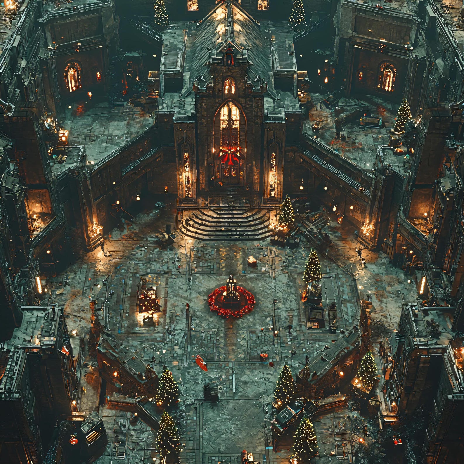 10 Cyberpunk Christmas Battlemaps, Battle Map, Sci Fi, Cyberpunk, D&D ...