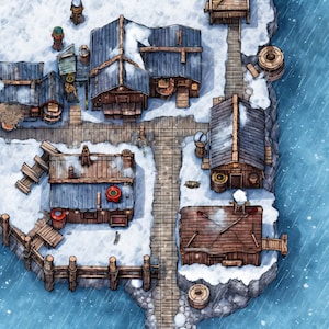 10 Outpost Battle Maps, Dnd Battle Map, Pathfinder, D&D, Battlemap ...
