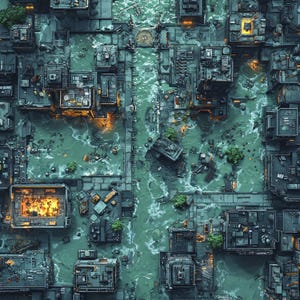 10 Flood Battlemaps, Dnd Battle Map, Pathfinder, D&D, Battlemap ...
