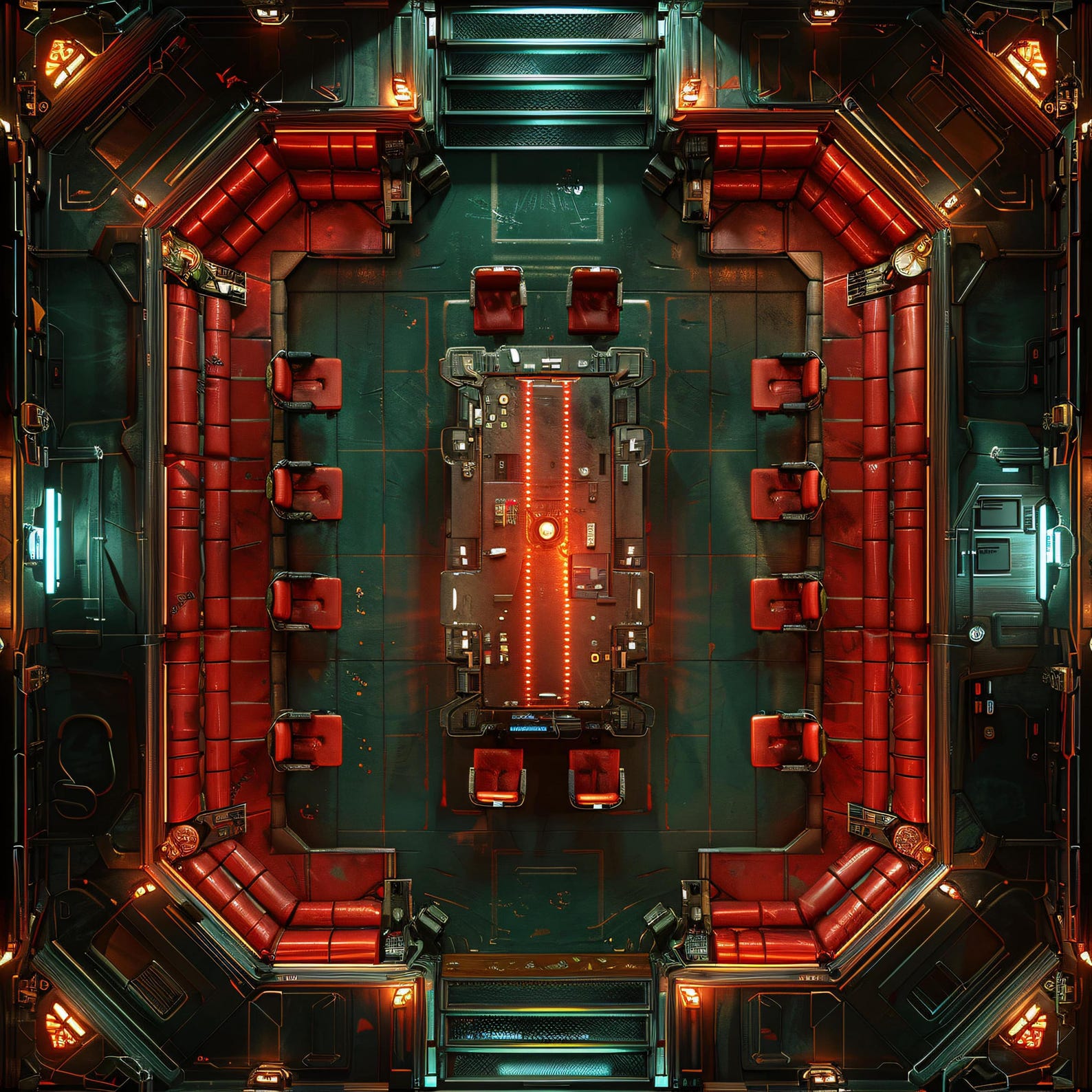 12 Cyberpunk Corpo Office 2 Battlemaps, Sci Fi, Dnd Battle Map ...