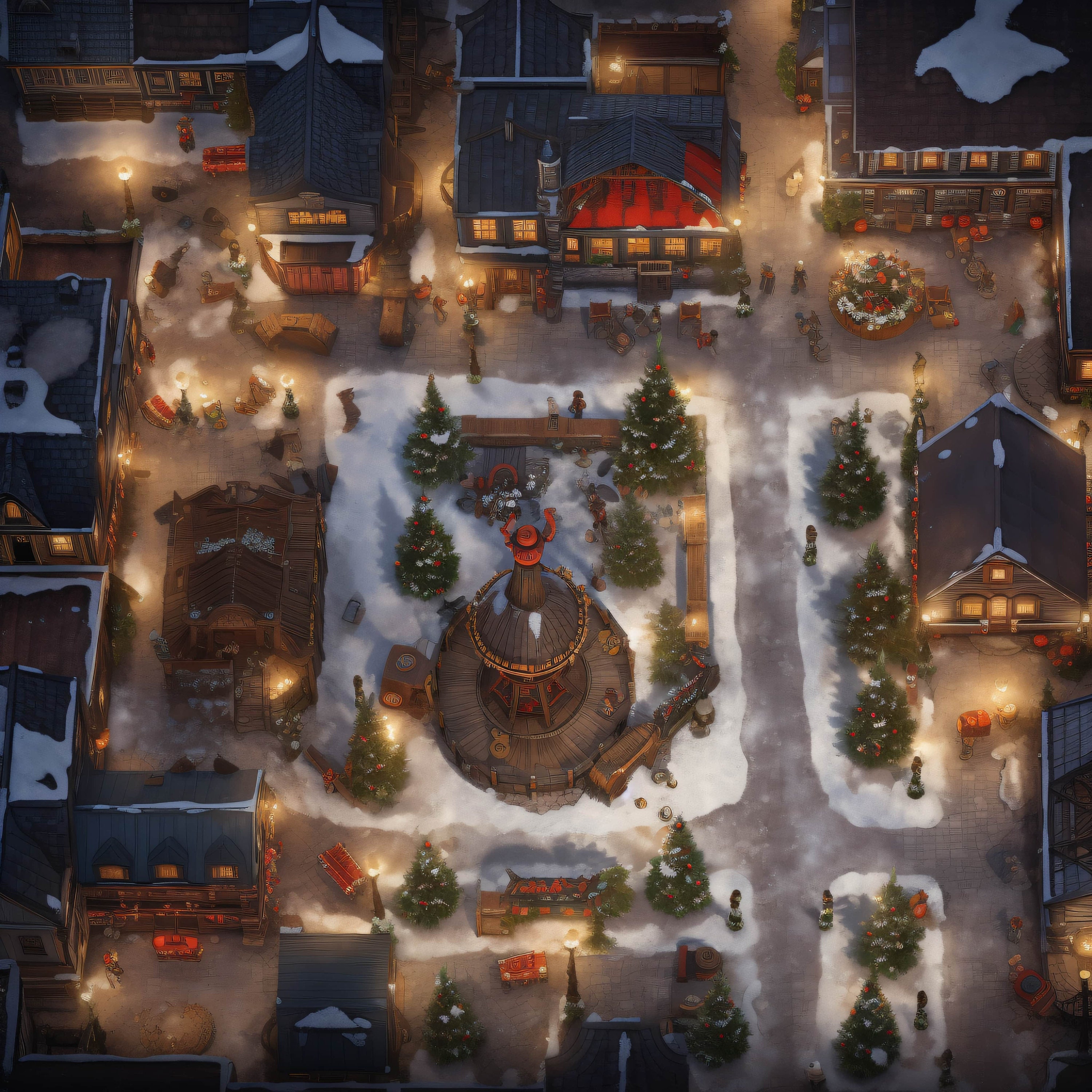 20 Christmas/holiday Battle Maps, Dnd, Pathfinder, D&D, Dungeons and ...