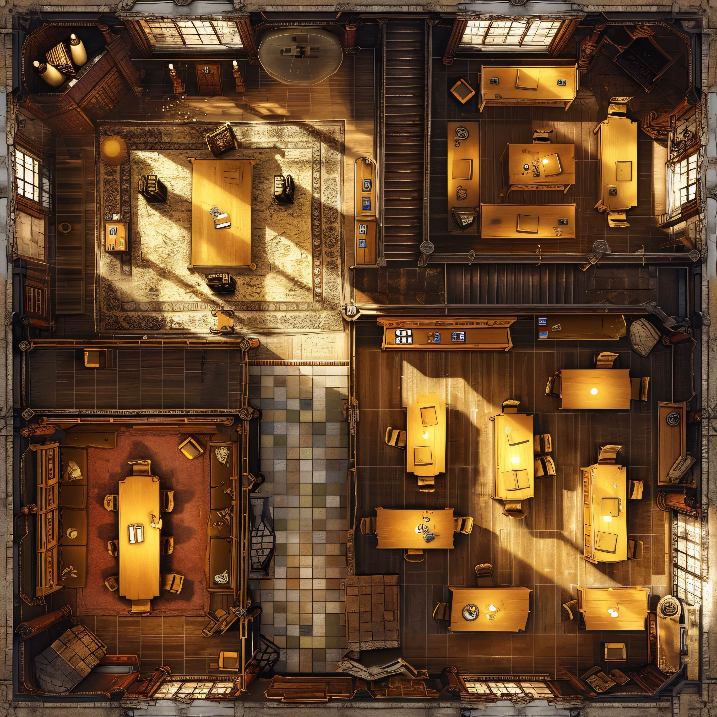 14 School Battle Maps, Dnd, Pathfinder, D&D, Battlemap, Dungeons and ...