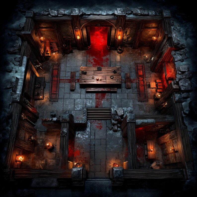 10 Horror Castle Battle Maps 2, Dnd, Pathfinder, D&D, Battlemap ...
