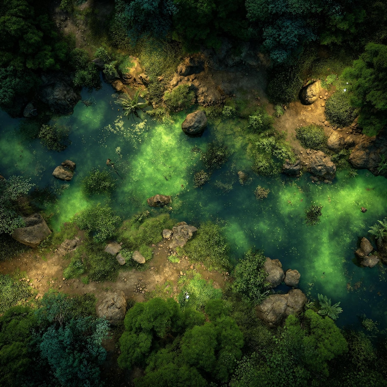 10 Swamp Battle Maps 3, Dnd Battle Map, Pathfinder, D&D, Battlemap ...