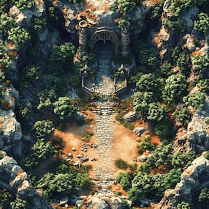 20 Lost Temple/city Battle Maps, Dnd Battle Map, Pathfinder, D&D ...