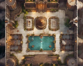 13 Dojo / Training Grounds Battle Maps, Pathfinder, D&D, Battlemap ...