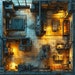 10 Cyberpunk Shanty/slums Battlemaps, Sci Fi, Cyberpunk, D&D, Shadowrun ...