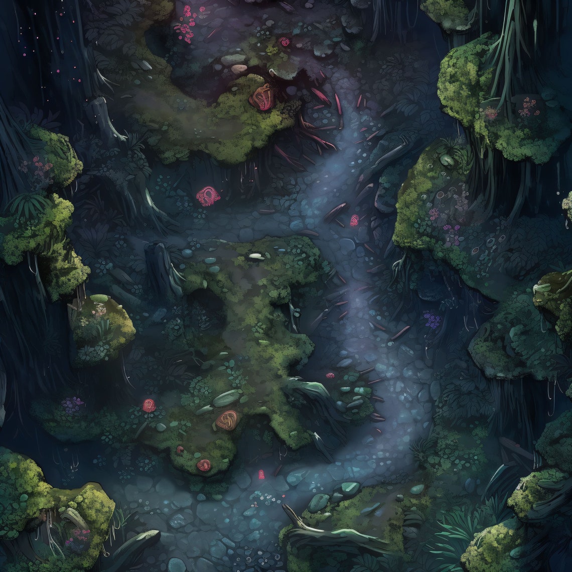 17 Alien Planet Battle Maps, Cyberpunk, Starfinder, D&D, Battlemap ...