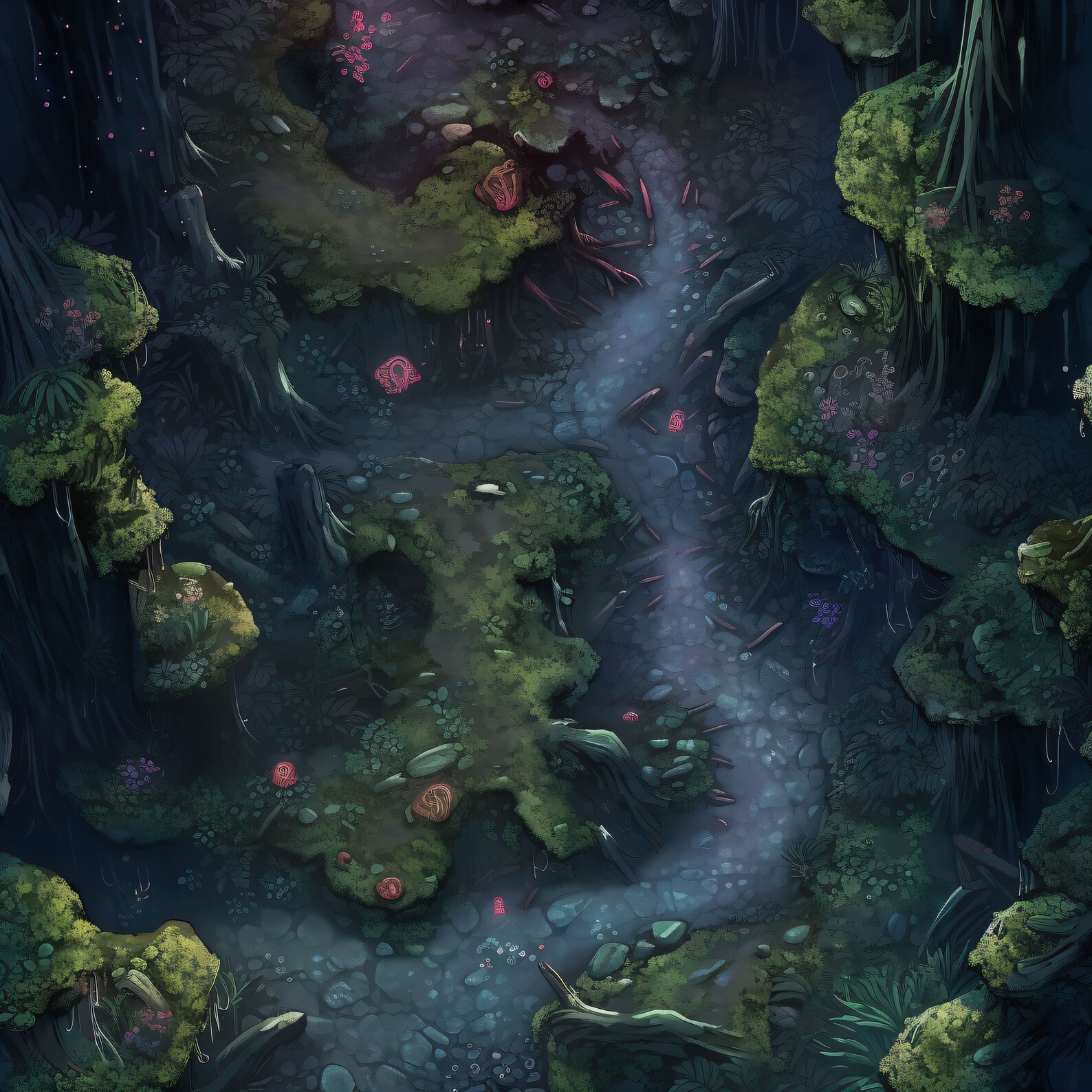 17 Alien Planet Battle Maps, Cyberpunk, Starfinder, D&D, Battlemap ...