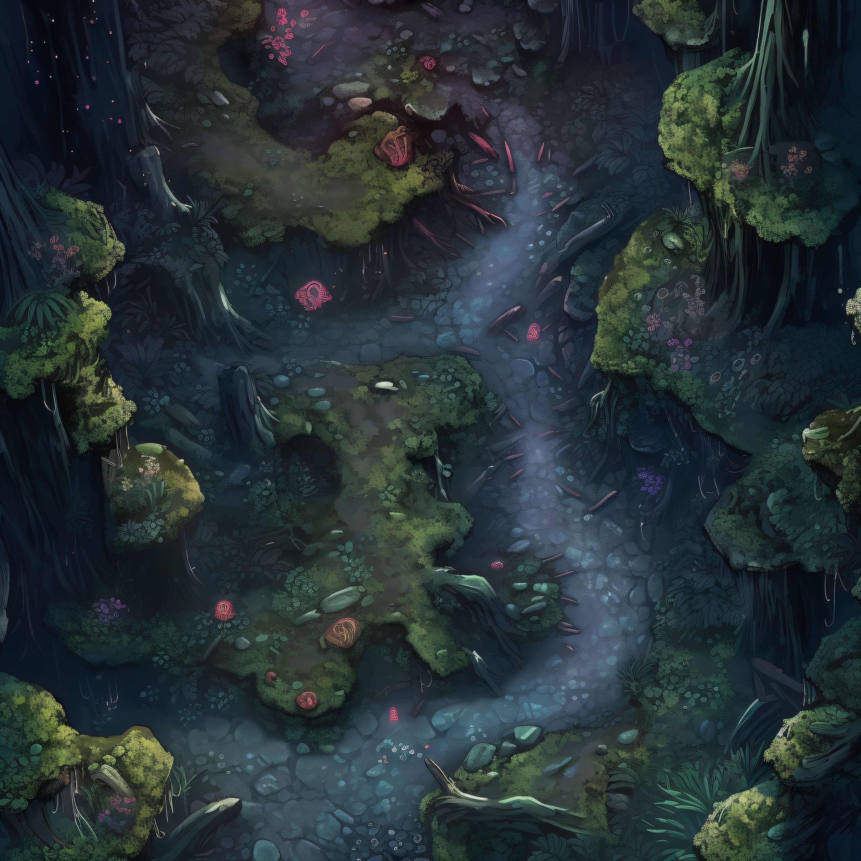 17 Alien Planet Battle Maps, Cyberpunk, Starfinder, D&D, Battlemap ...