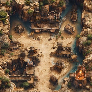 10 Pirate Battlemaps, Dnd Battle Map, Pathfinder, D&D, Battlemap ...