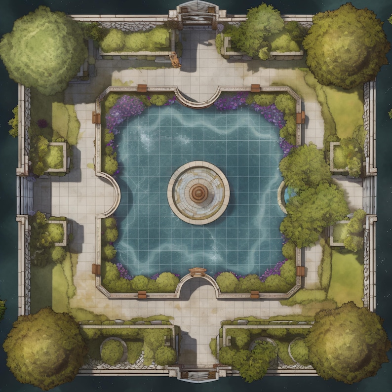 10 Mansion Battle Maps, Dnd Battle Map, Pathfinder, D&D, Battlemap ...