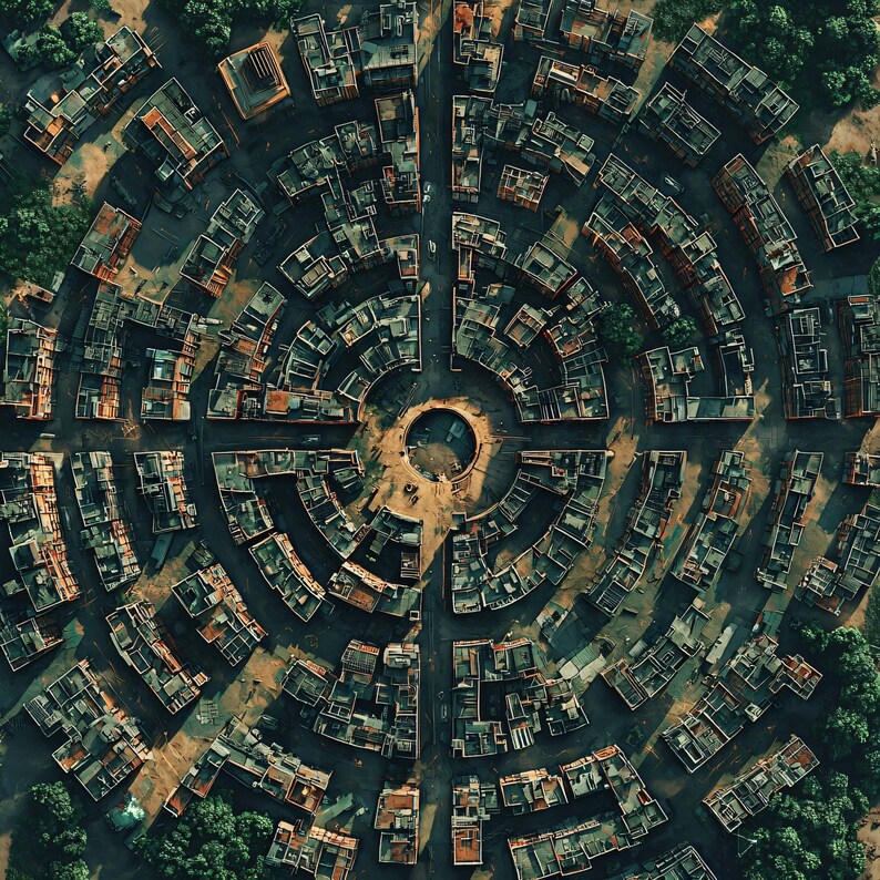 10 Modern Streets Battlemaps, Sci Fi, Dnd Battle Map, Cyberpunk, D&D ...