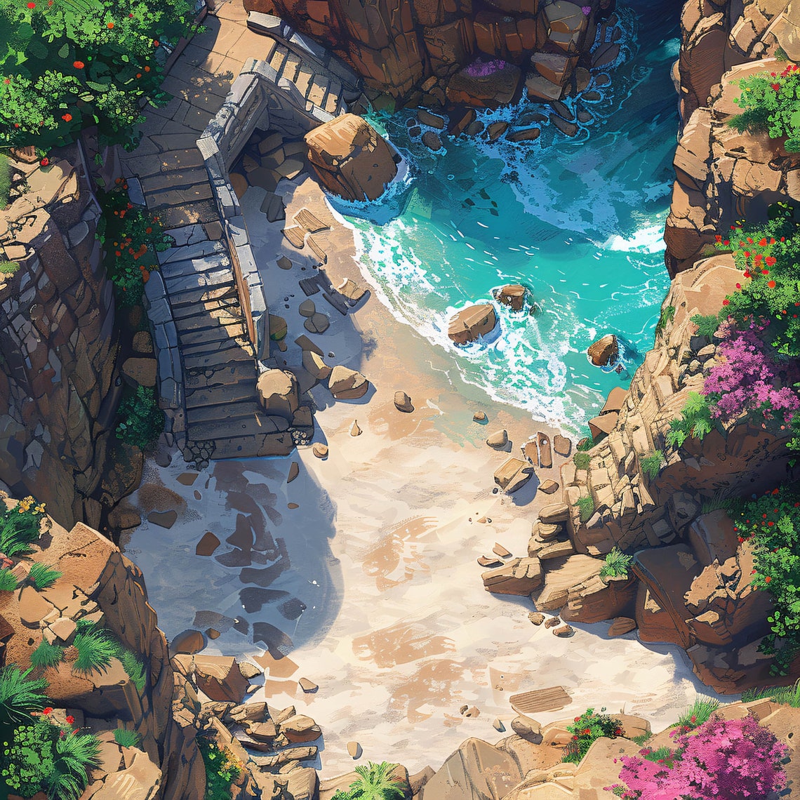 10 Beach Resort Maps, Pathfinder, D&D, Battlemap, Dungeons and Dragons ...