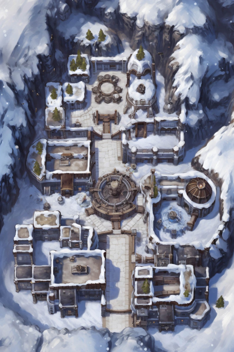 21 Mountain City Battlemaps, Dnd Battle Map, Pathfinder, Dungeons and ...