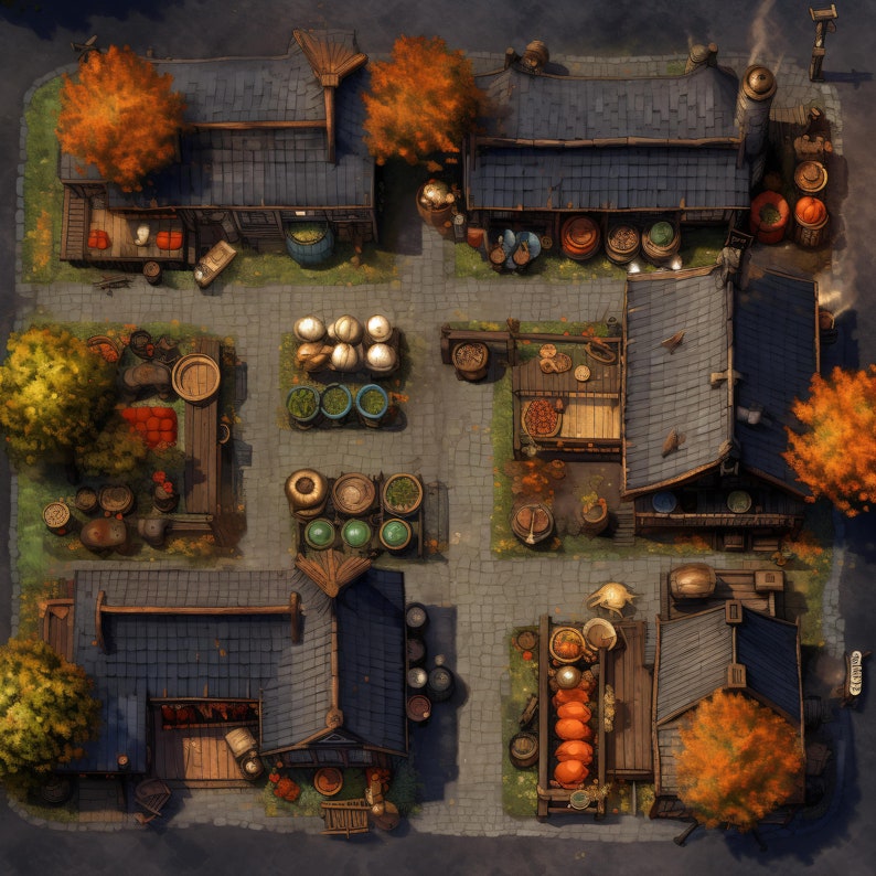 15 Fall Holiday Battle Maps, Dnd, Pathfinder, D&D, Battlemap, Dungeons ...