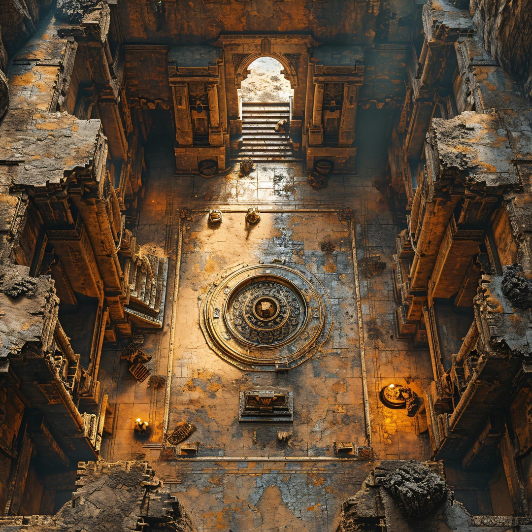 10 Ruin Battle Maps , Dnd Battle Map, Pathfinder, D&D, Battlemap ...