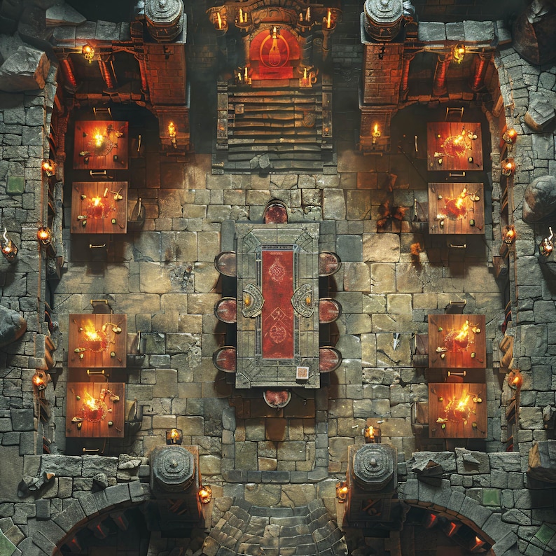 10 Guild Hall Battlemaps, Dnd Battlemap, Pathfinder, D&D, Dungeons and ...