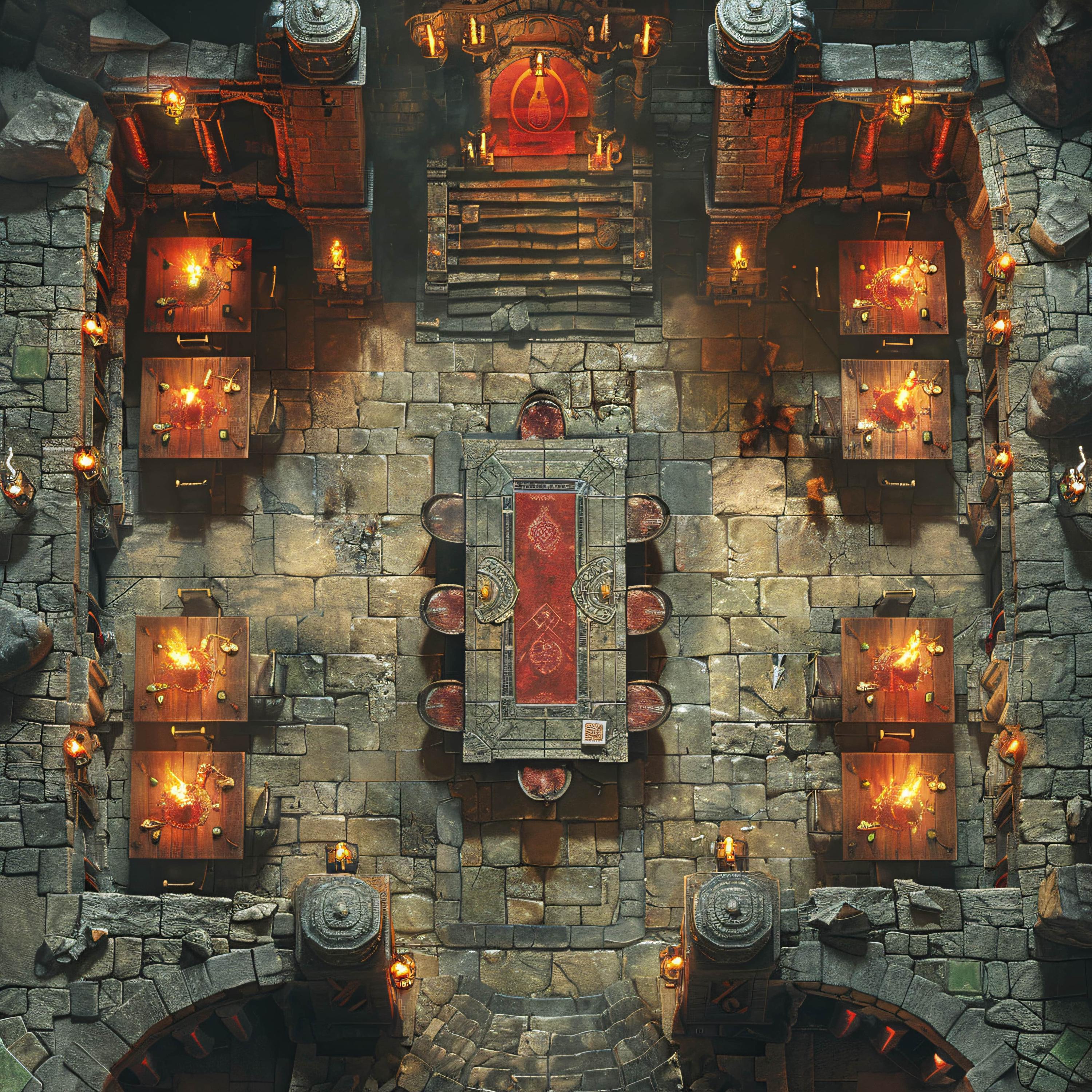 10 Guild Hall Battlemaps, Dnd Battlemap, Pathfinder, D&D, Dungeons and ...