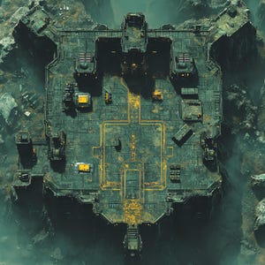 10 Cyberpunk Industrial Battlemaps, Sci Fi, Dnd Battle Map, Cyberpunk ...